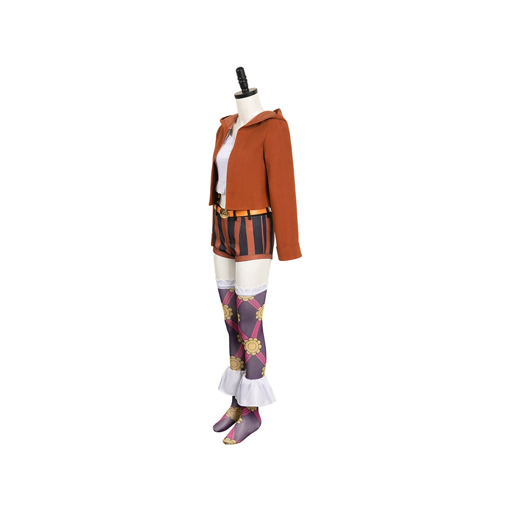 One Piece Jewelry Bonney Cosplay Brown Suit Costume Outfits Halloween ...