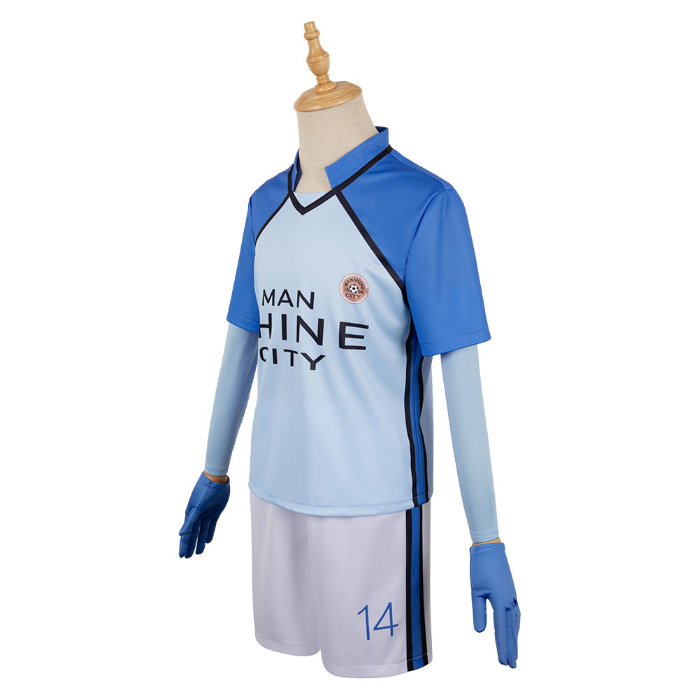 Blue Lock New Hero Battle MANSHINE CITY Team Uniform Unisex Cosplay Co ...