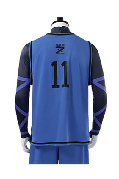 Blue Lock Costume Hyouma Chigiri Jersey Cosplay Number 4 Blue Uniform ...