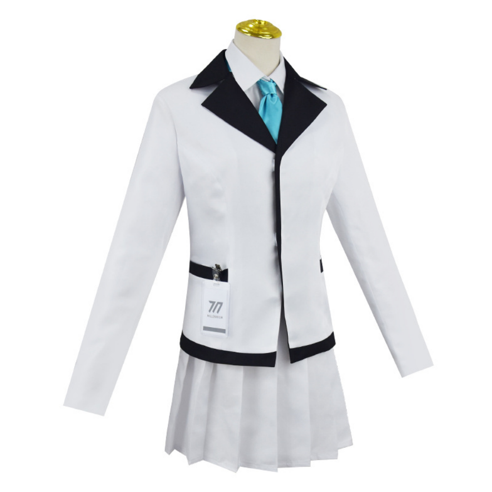 Blue Archive Ushio Noa White School Uniform Set Cosplay Costumes Hallo ...