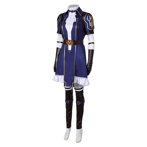 Arcane: League of Legends Season 2 Caitlyn Sleeveless Blue Outfit Cosp ...