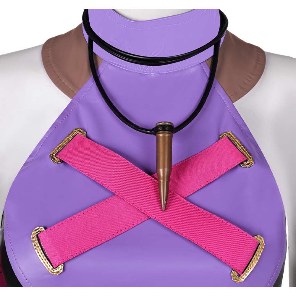 Arcane: League of Legends Season 2 Jinx Purple Outfits Cosplay Costume ...