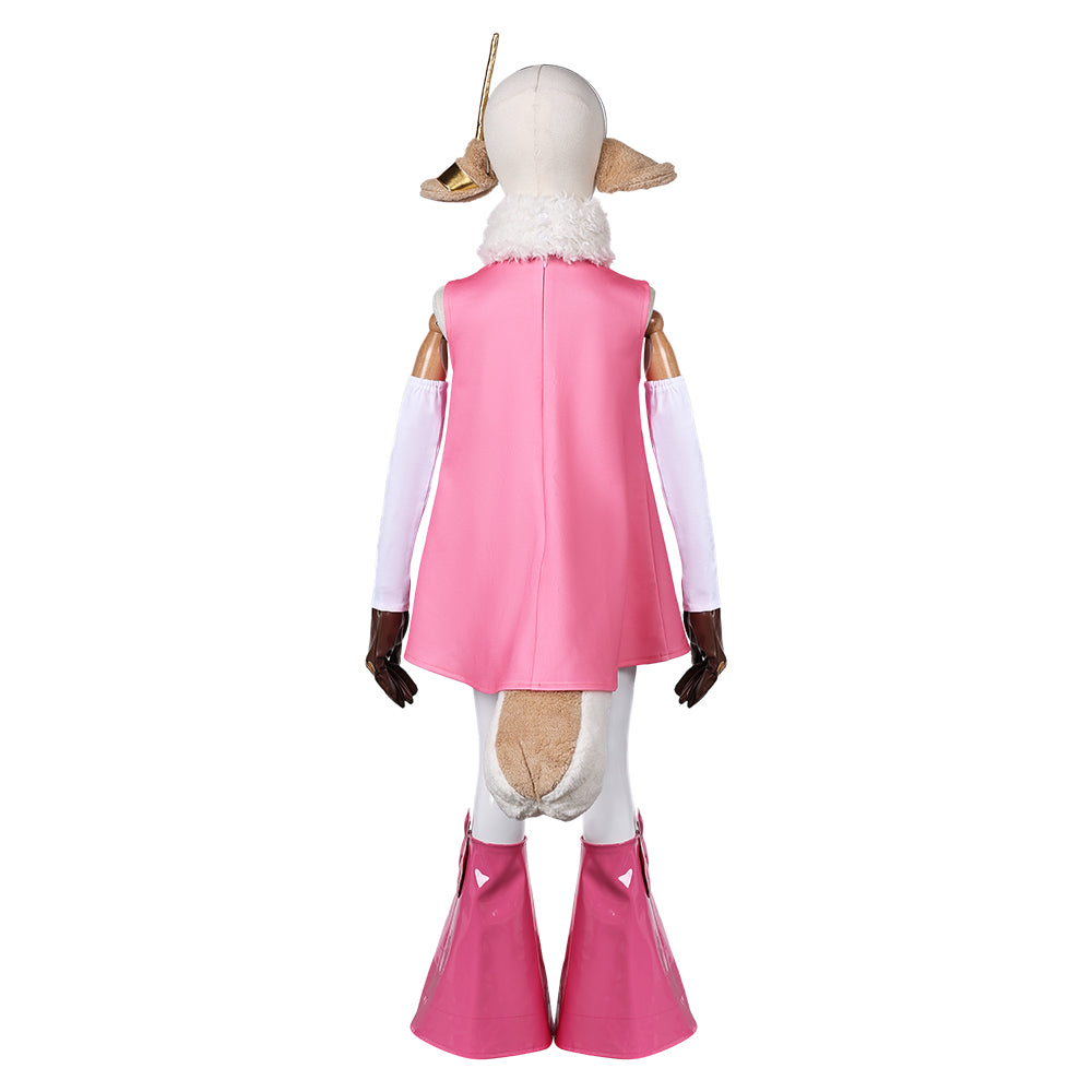 One Piece Vegapunk/Atlas Pink Suit Kids Children Cosplay Costume Outfi ...