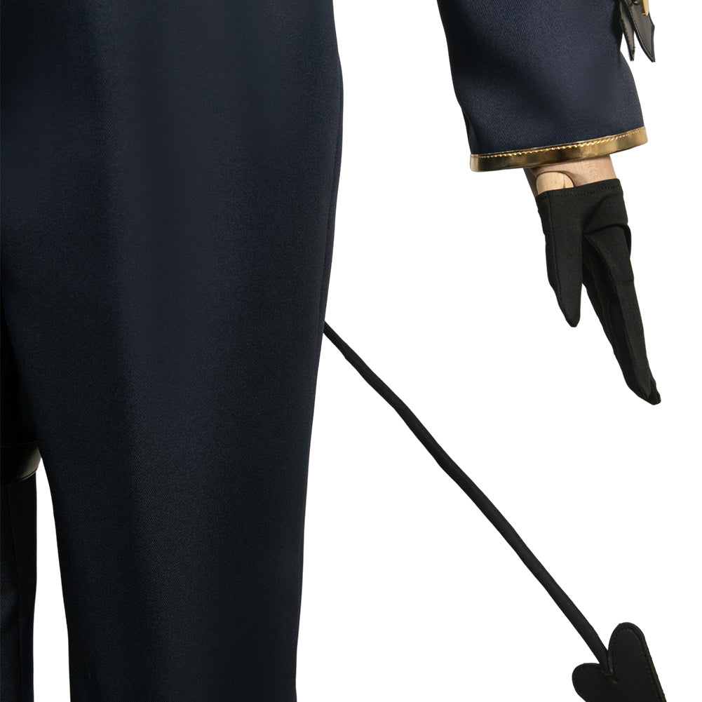 Blue Lock Mikage Reo Halloween Black Devil Suit Cosplay Costume Outfit ...