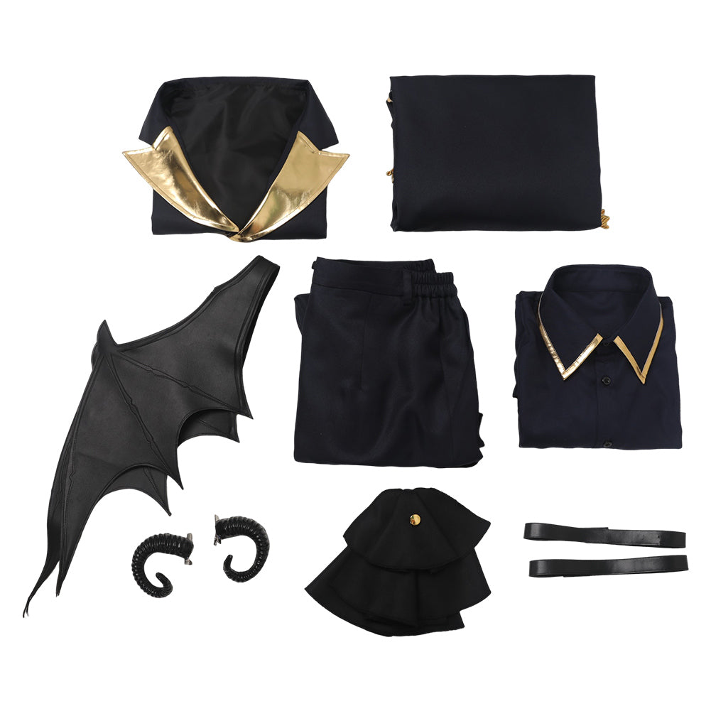 Blue Lock Seishiro Nagi Halloween Black Devil Suit Cosplay Costume Out ...