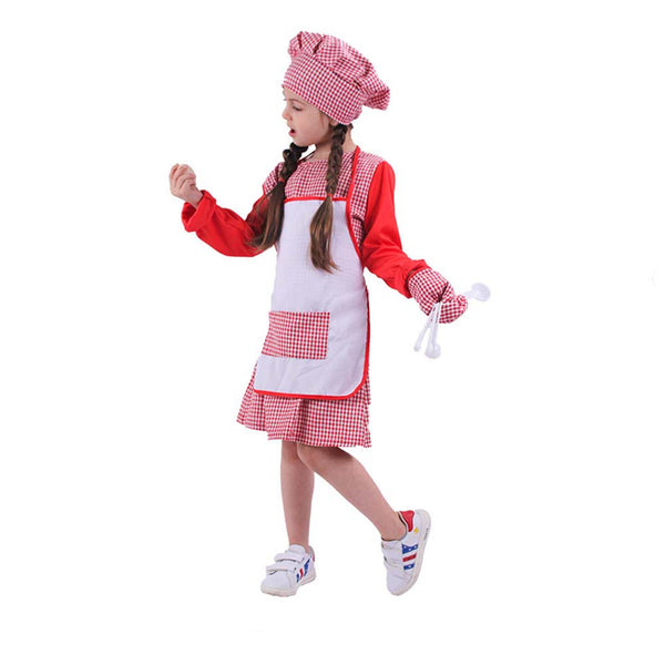 Childrenswear Kids Children Girls Chef Clothes Cosplay Costume Outfits ...