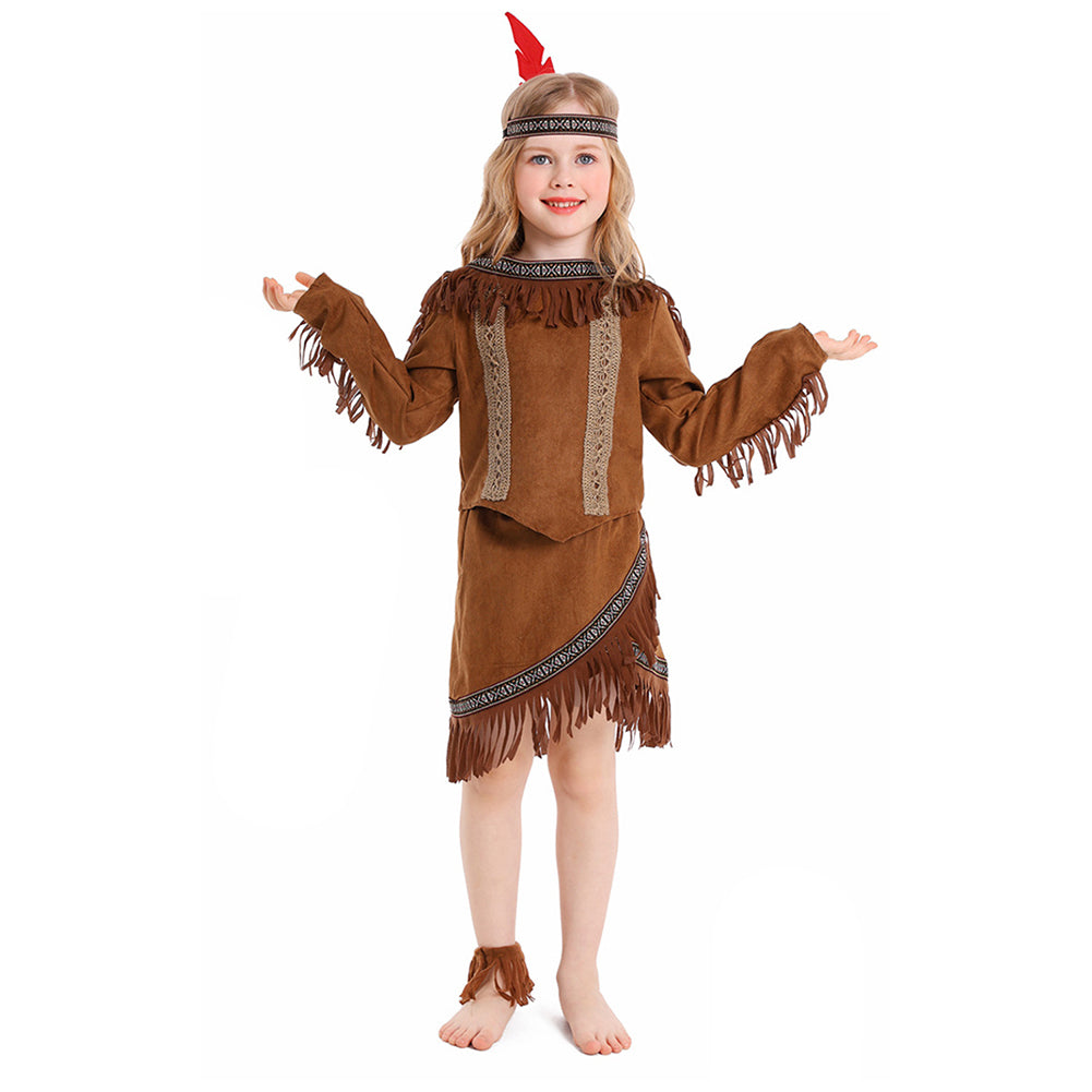 Childrenswear Kids Children Primitive Aborigines Stage Performance Clo ...