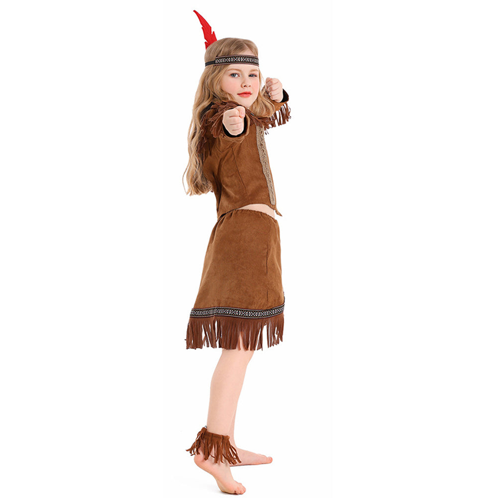 Childrenswear Kids Children Primitive Aborigines Stage Performance Clo ...