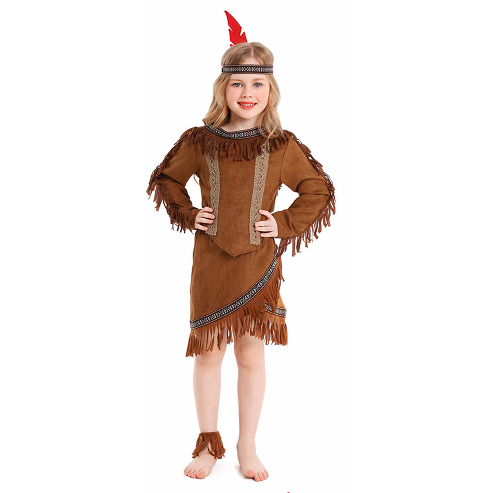 Childrenswear Kids Children Primitive Aborigines Stage Performance Clo ...