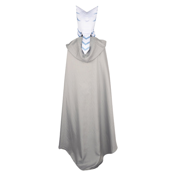 Ahsoka Tano Cosplay Grey Suit Costume For Adult Female Halloween Carni ...