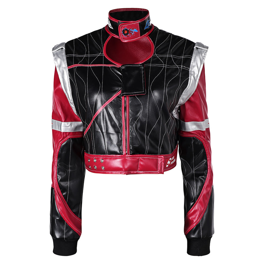 Cyberpunk 2077 Panam Palmer Black Red Jacket Cosplay Costume Outfits H ...