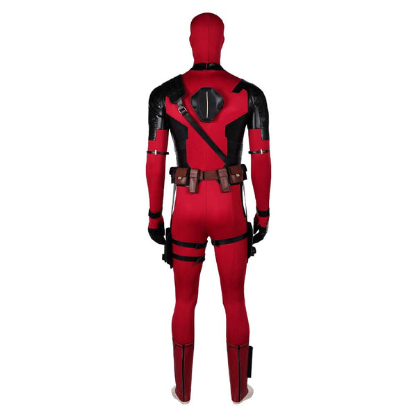Deadpool Wade Wilson Red Combat Jumpsuit Cosplay Costume Outfits Hallo ...