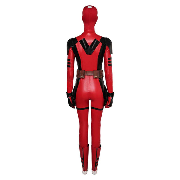 Deadpool&Wolverine Deadpool Variants Lady Deadpool Cosplay Red Jumpsui ...