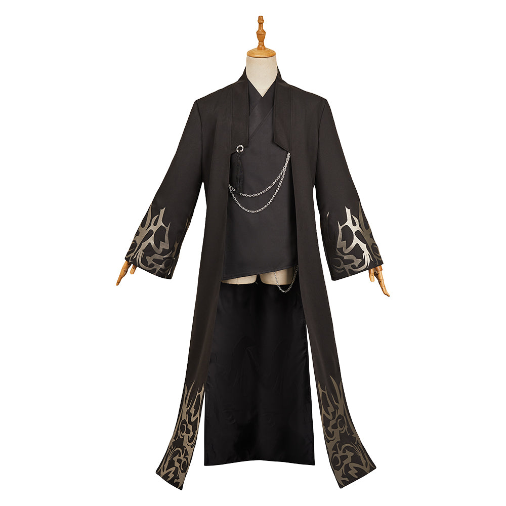 Kpop Demon Hunters Jinu Cosplay Black Demon Suit For Chidlren Unisex H ...