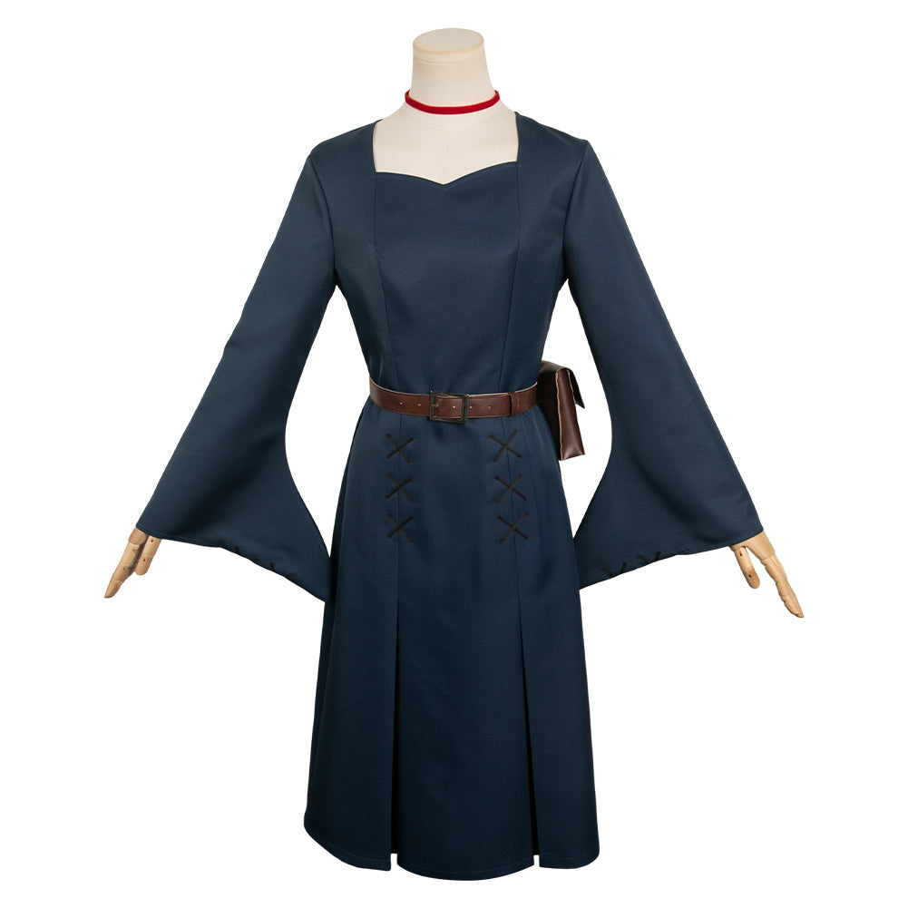 Dungeon Meshi Donato Marcille Dark Blue Dress Cosplay Costume Outfits ...