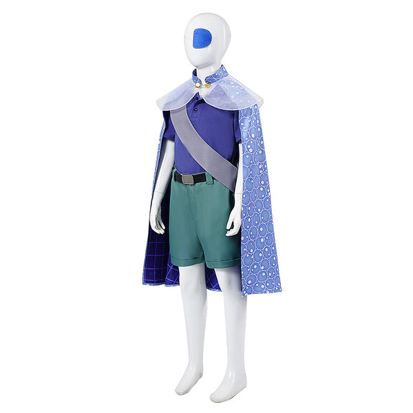 Elio 2025 Kid Cosplay Costume Blue Cloak Set For Unisex Children Hallo ...