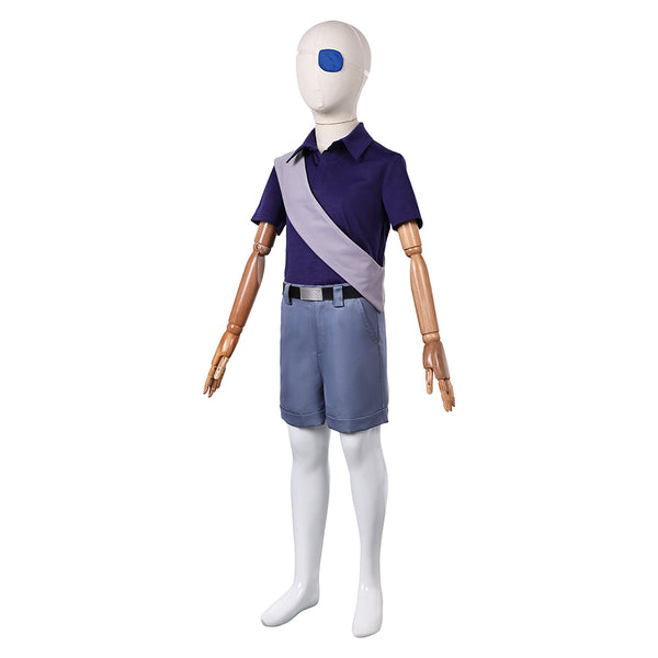 Elio 2025 Kid Cosplay Costume Blue Top Shoulder Strap Set For Unisex C ...