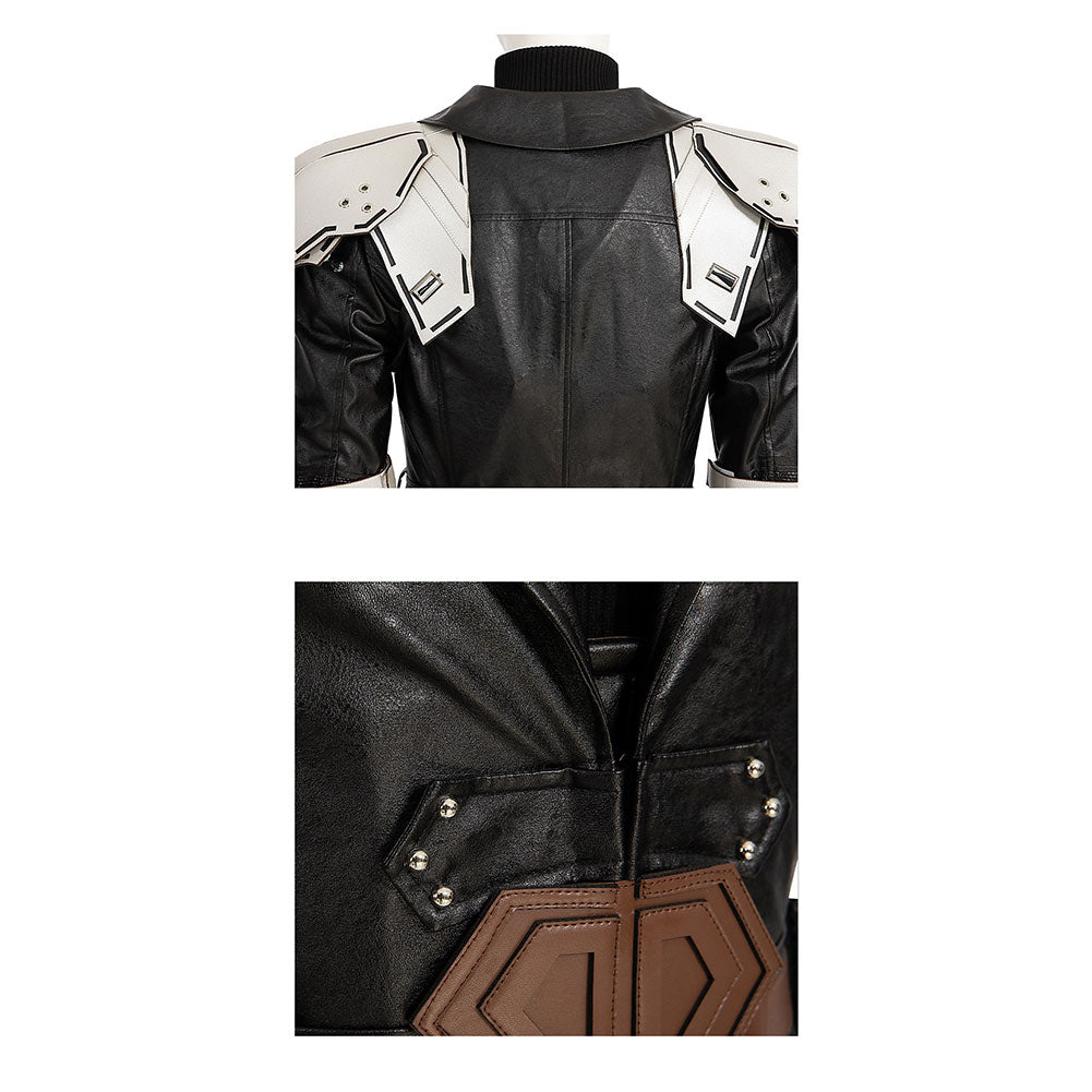 Final Fantasy VII Sephiroth Black Suit Game Character Cosplay Costume ...