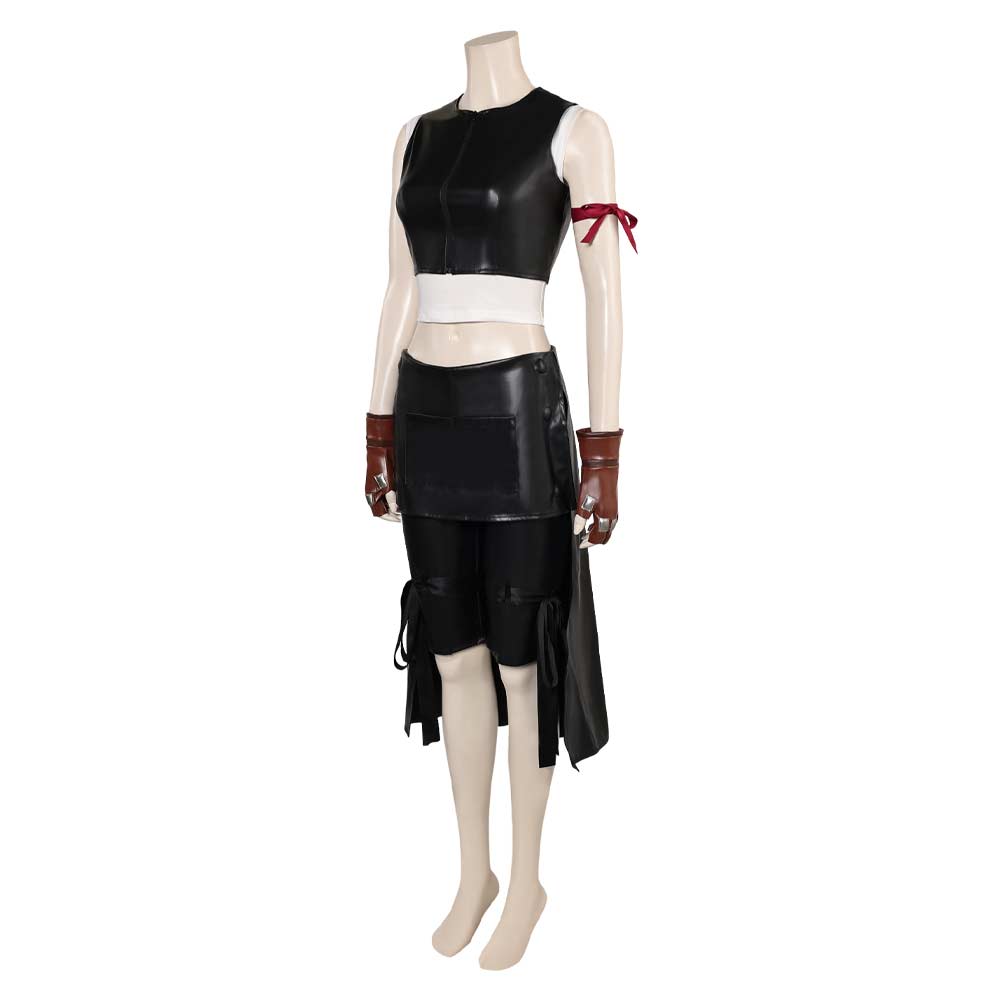 Final Fantasy VII: Advent Children Tifa Lockhart Black Suit Movie Cosp ...