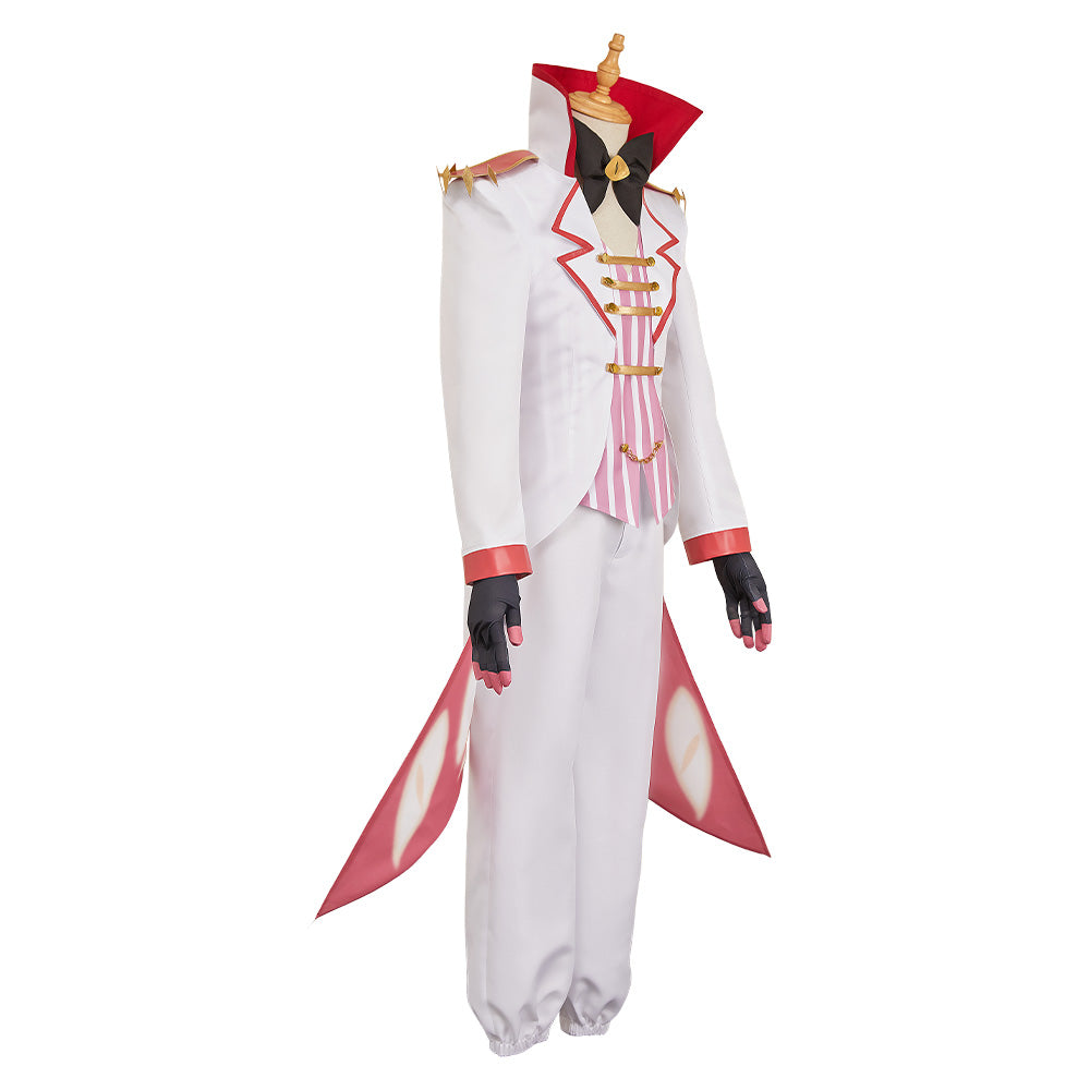 Hazbin Hotel Lucifer Man White Cosplay Costume Halloween Carnival Part ...