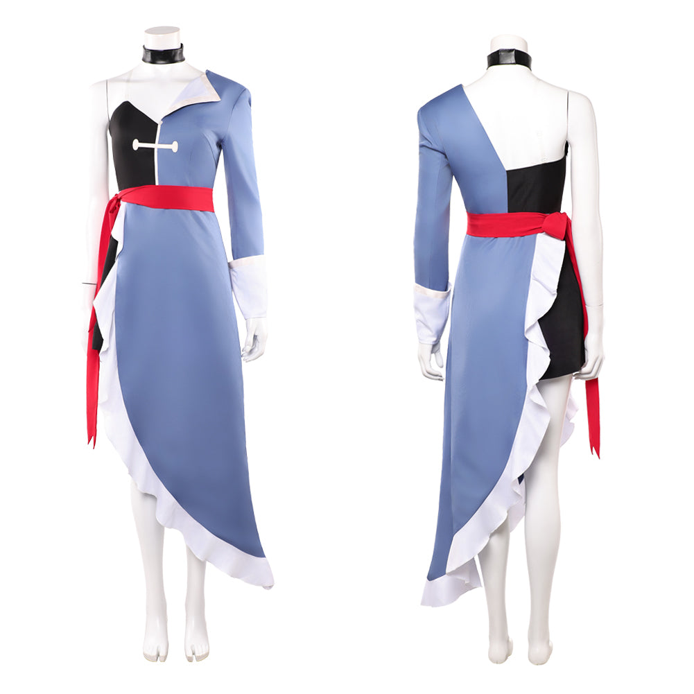Hazbin Hotel Vaggie Purple Cosplay Costume For Adult Female Halloween ...