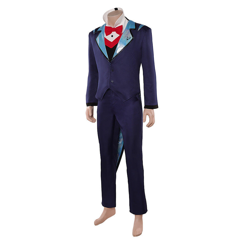 Hazbin Hotel Vox Dark Blue Cosplay Costume For Adult Male Halloween Ca ...