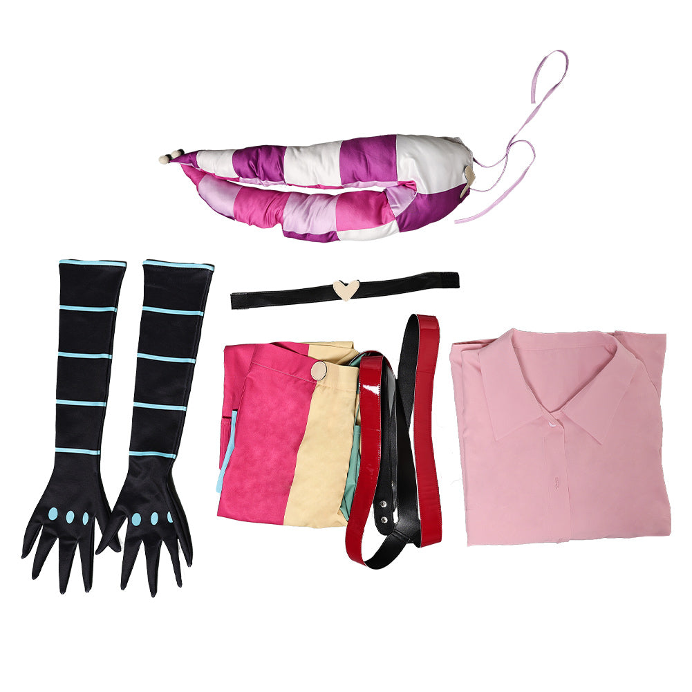 Helluva Boss Fizzarolli Pink Set Cosplay Costume Outfits Halloween Car ...