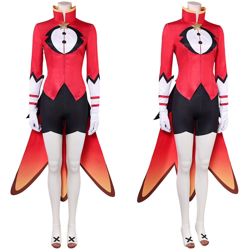 Helluva Boss Vassago Cosplay Costume Female Red Outfits Halloween Carn ...