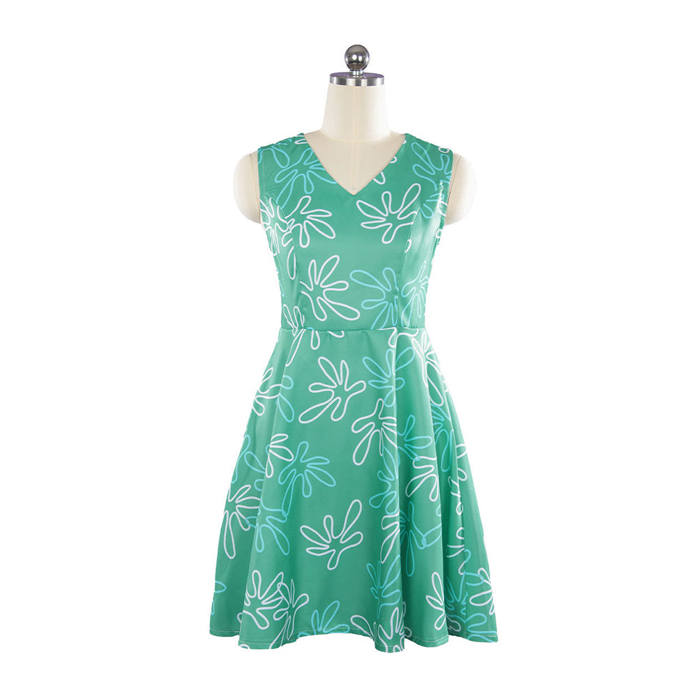 Inside Out Disgust Kids Children Green Dress Cosplay Costume Outfits H ...