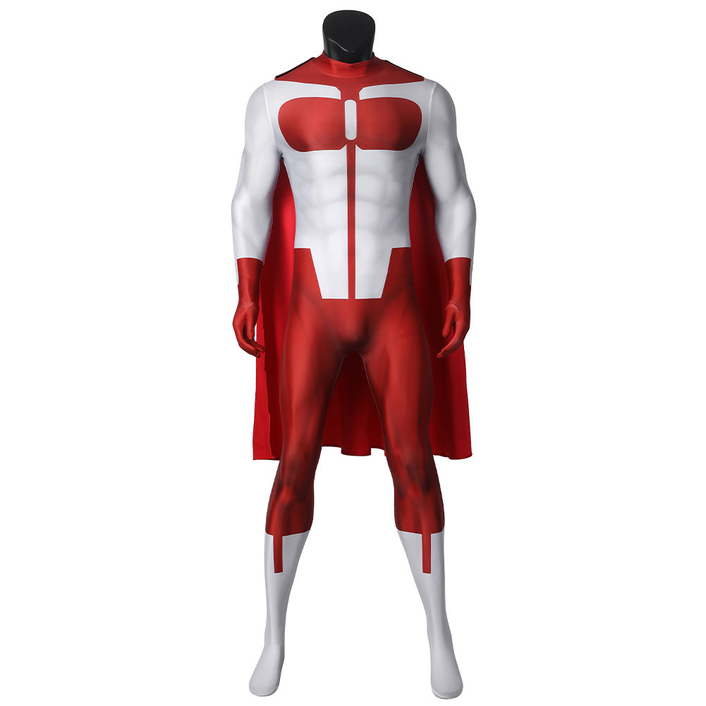 Invincible 2025 Omni-Man Nolan White Red Jumpsuit Cosplay Costume Hall ...