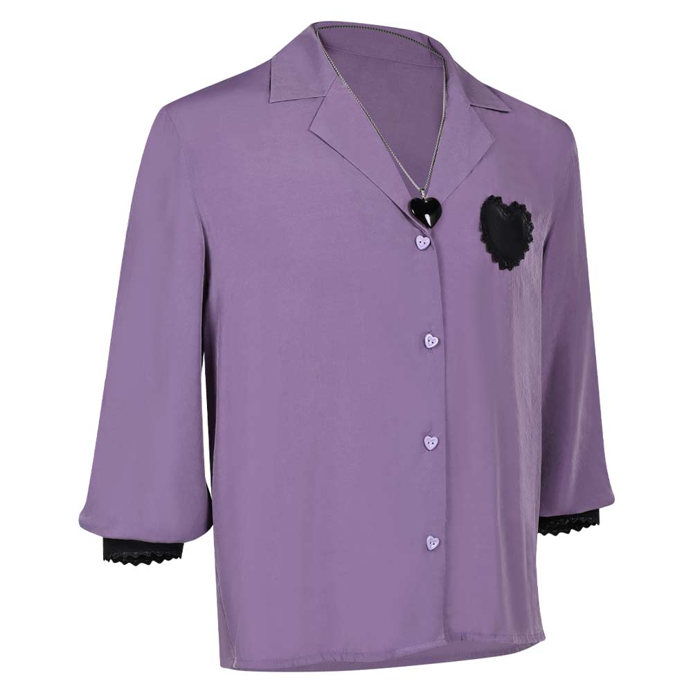 Kpop Demon Hunters Romance Cosplay Costume Purple Shirt Halloween Carn ...