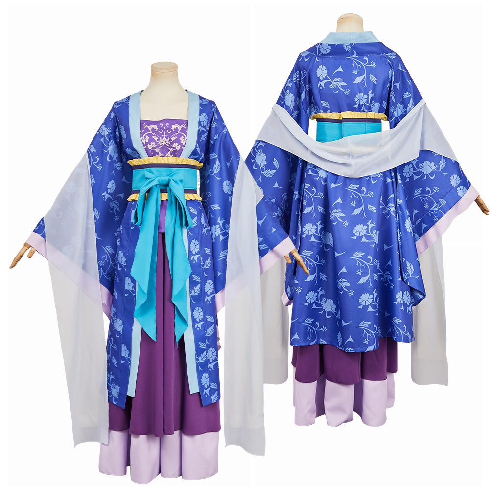 Kusuriya no Hitorigoto Costume Lihua Cosplay Blue Hanfu Outfit For Adu ...