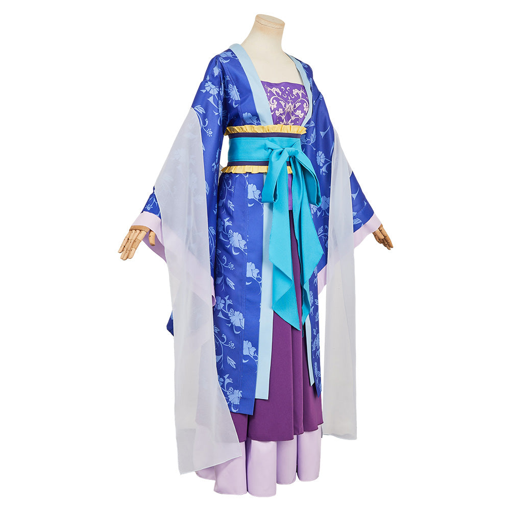 Kusuriya no Hitorigoto Costume Lihua Cosplay Blue Hanfu Outfit For Adu ...