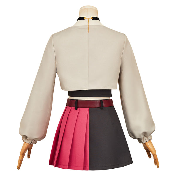 LAZARUS Costume Eleina Cosplay White Pink Dress For Adult Female Hallo ...