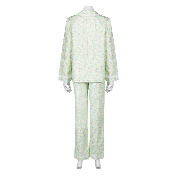 Lisa Frankenstein Movie Chracter Floral Pajamas Cosplay Costume Outfit ...