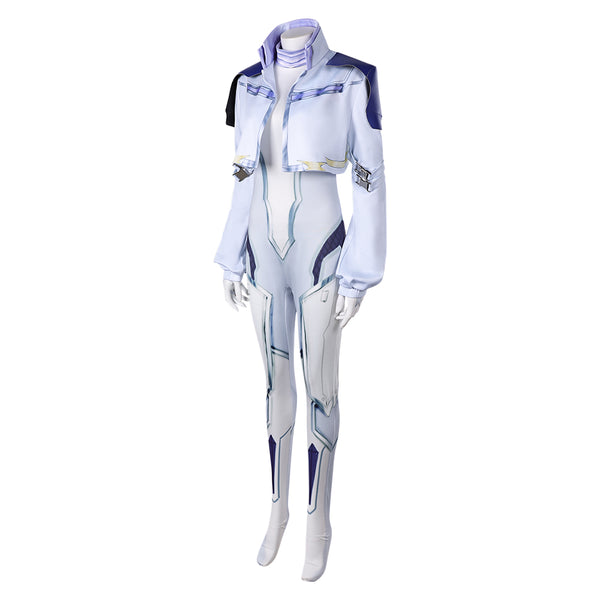 Dagger Cosplay Costume Woman White Jumpsuit Halloween Carnival Suit ...