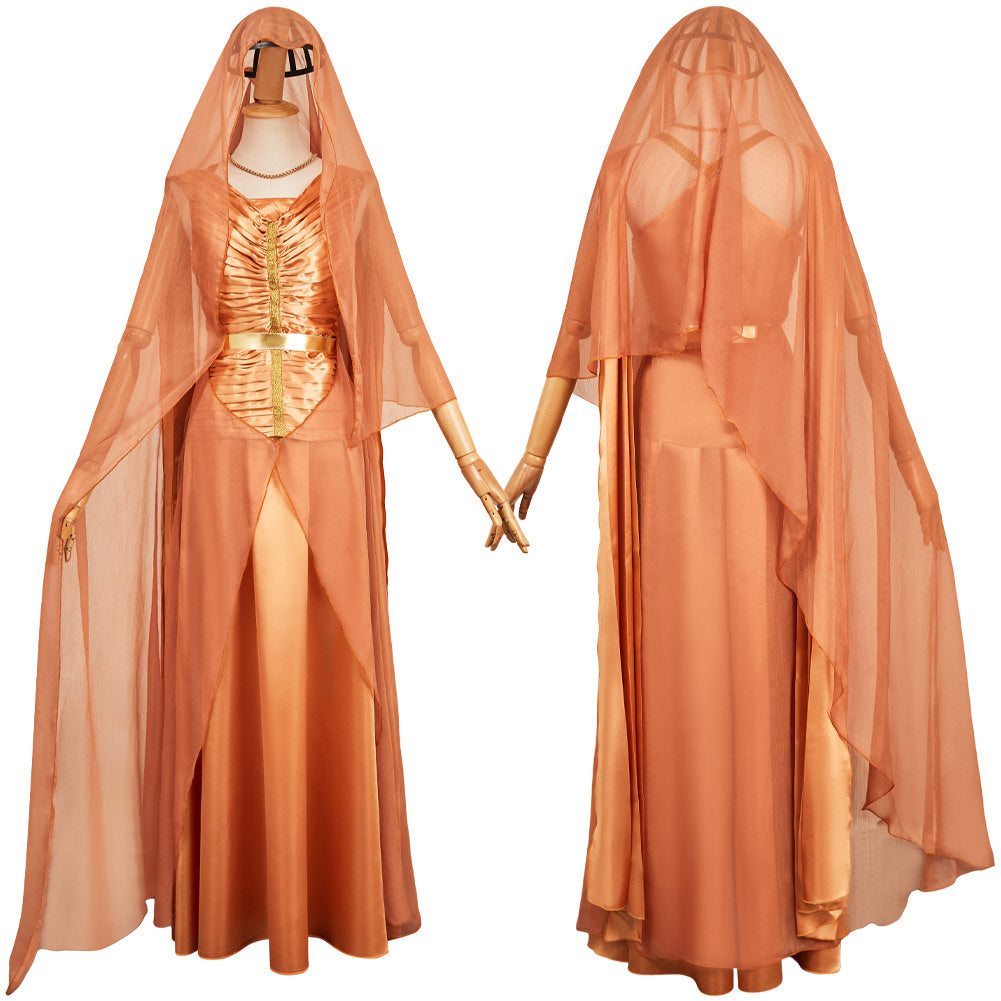 Andor Season 2 Costume Mon Mothma Cosplay Golden Outfit For Adult Fema ...