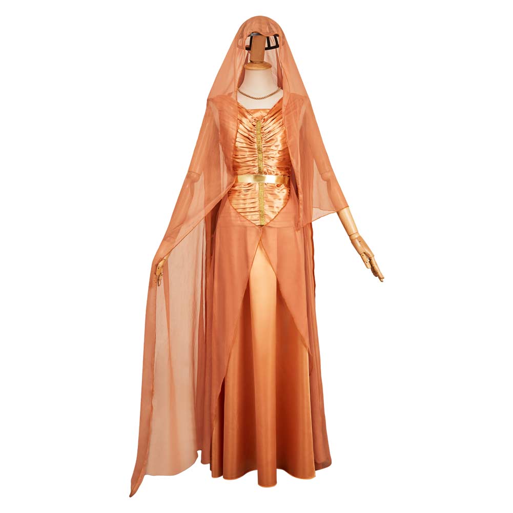 Andor Season 2 Costume Mon Mothma Cosplay Golden Outfit For Adult Fema ...