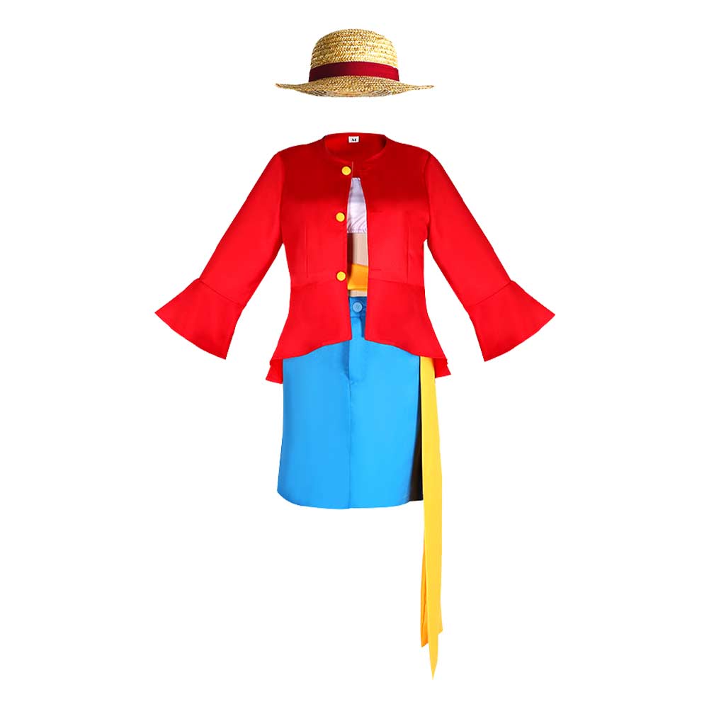 One Piece Luffy Female Anime Character Cosplay Costume Outfits Hallowe ...