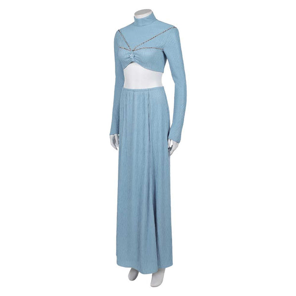 Padme Amidala Cosplay Blue Dress Costume For Adult Female Halloween Ca ...