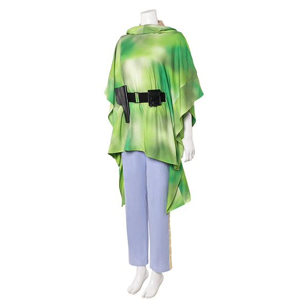 Princess Leia Cosplay Costume Green Top Camouflage Suit For Adult Fema ...