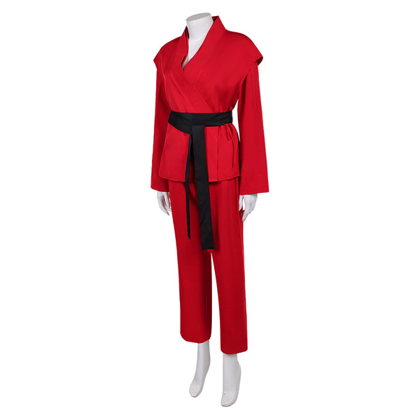 John Wick: Ballerina 2025 Eve Macarro Cosplay Red Costume For Adult Fe ...