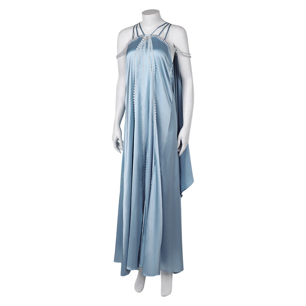 SW Padme Amidala Cosplay Costume Woman Light Blue Dress Halloween Carn ...