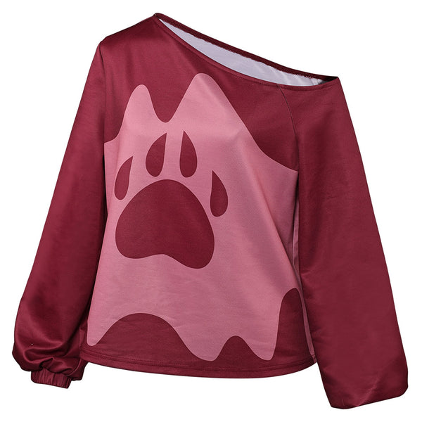 Helluva Boss STOLAS Cosplay Costume Female Red Jacket Halloween Carniv ...