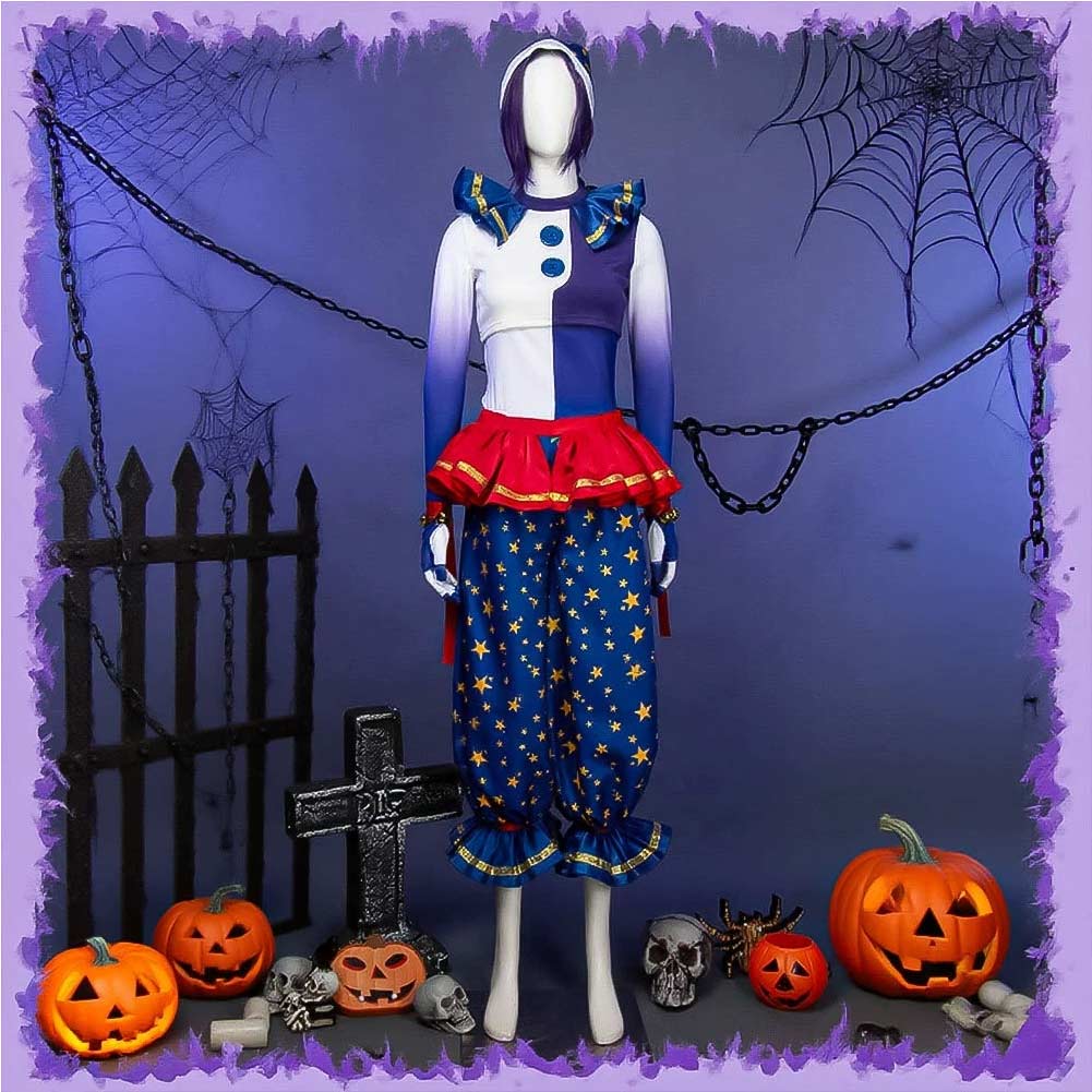 Sundrop and Moondrop Moondrop Joker Cosplay Costume Halloween Carnival ...