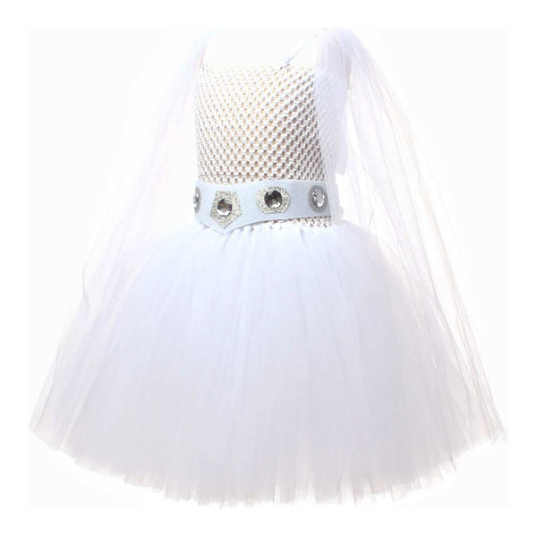 SW Princess Leia Childrenswear Kids Girls Mesh Dress Cosplay Costume O ...