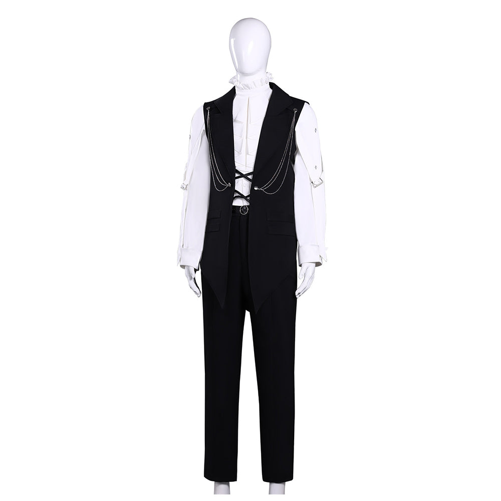 Tamon‘s B-Side Ouri Sakaguchi Adult Man Black Cosplay Costume Hallowee ...