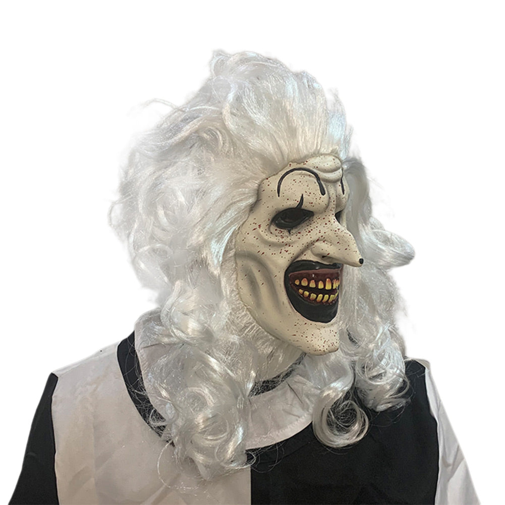 Terrifier Horror Movie Christmas Hat Red Spot Mask Cosplay Latex Masks ...