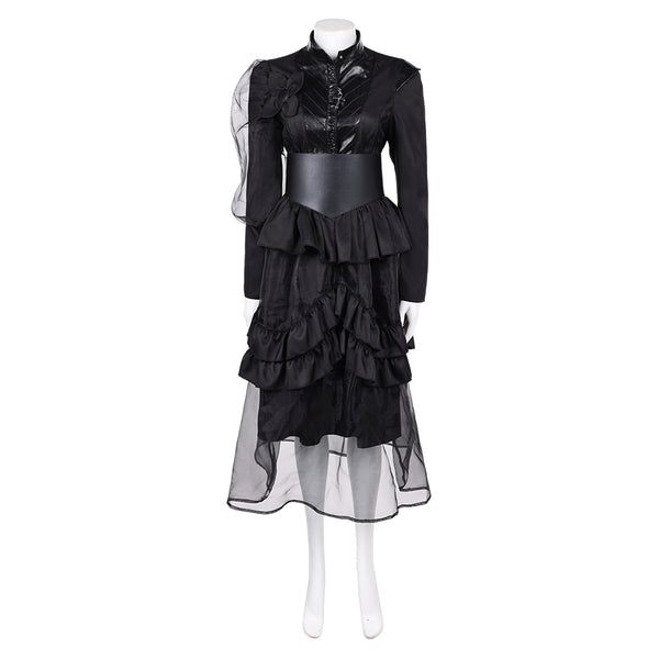 The Sandman Costume Lucienne Cosplay Black Dress For Adult Female Hall ...