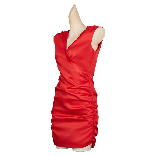 The Substance (2024) Horror Movie Elisabeth Cosplay Costume Female Red ...